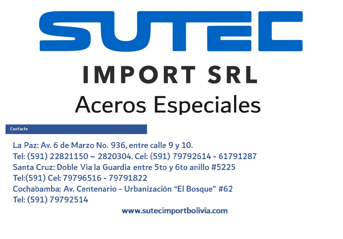 SUTEC IMPORT | Construex Bolivia